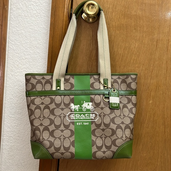 Coach | Bags | Coach Leatherware Logo Bag | Poshmark